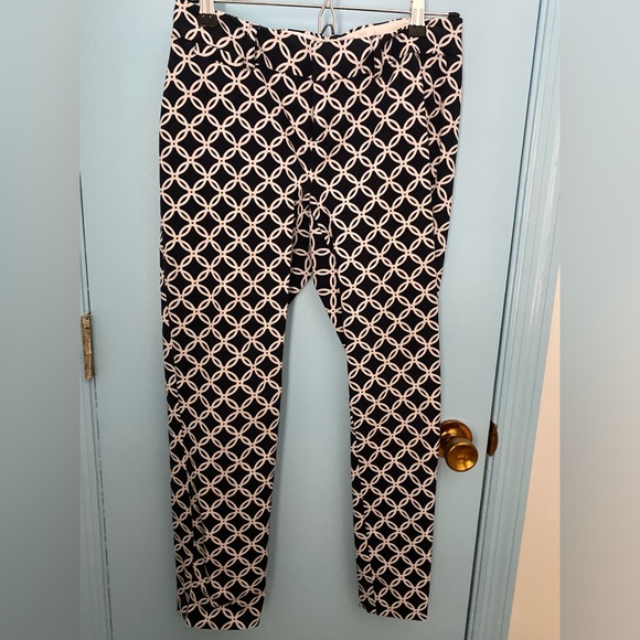 crown & ivy | Pants & Jumpsuits | Navy And White Crown Ivy Pants | Poshmark